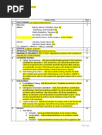 Sangguniang Kabataan Minutes Sample | PDF | Chairman | Secretary