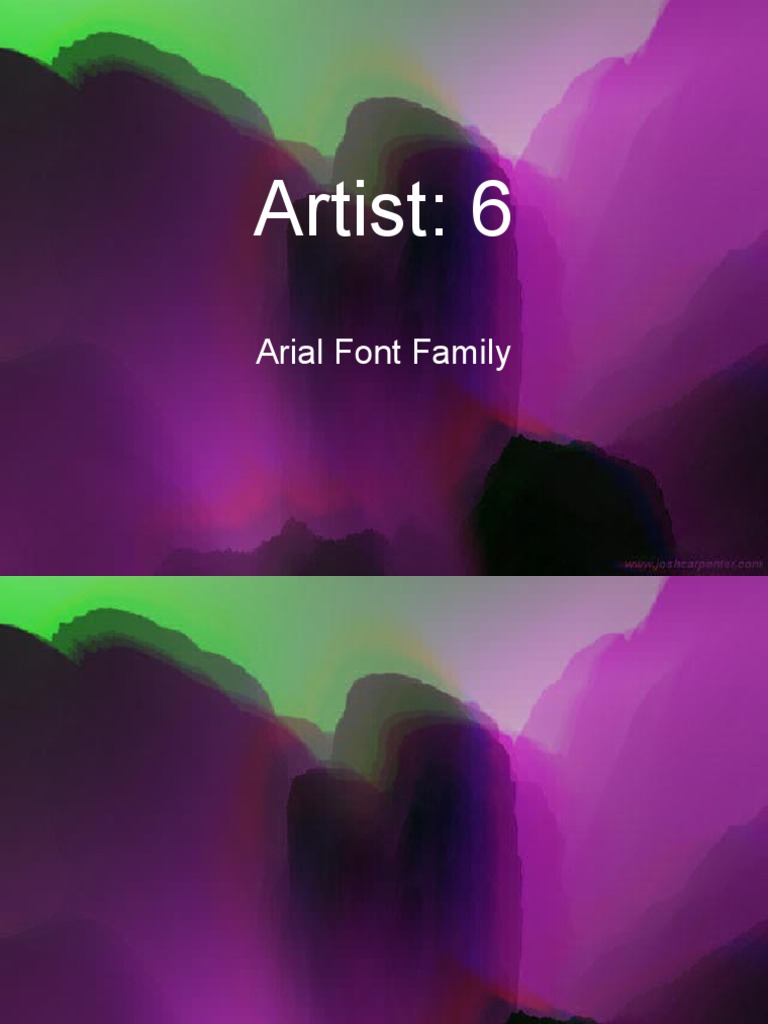 Arial Font Family Overview | PDF