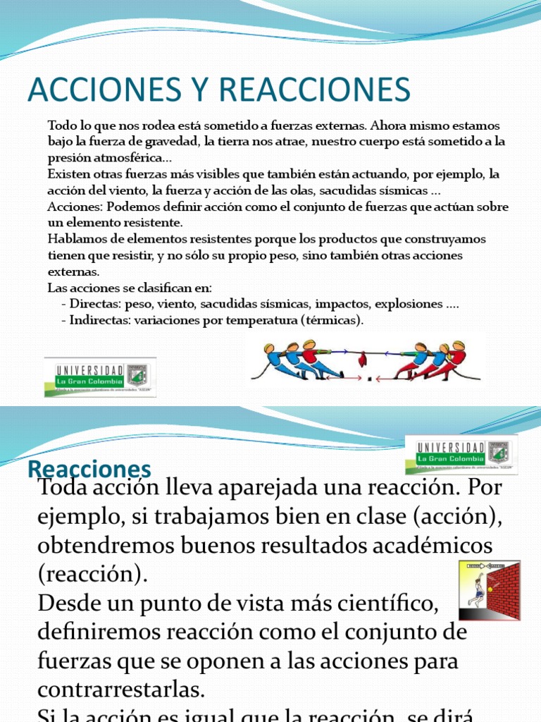Acciones y Reacciones Estructiuras Basicas | PDF | Fundación (Ingeniería) | Ingeniería de ...