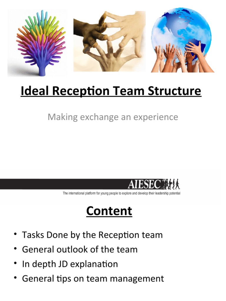 Ideal Reception Team Structure | PDF | Cognition | Communication