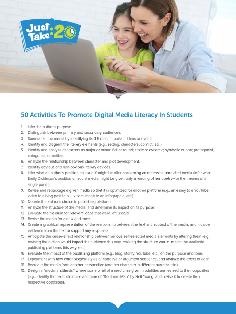 Promoting Digital Literacy Handout | PDF | Logos | Cognitive Science