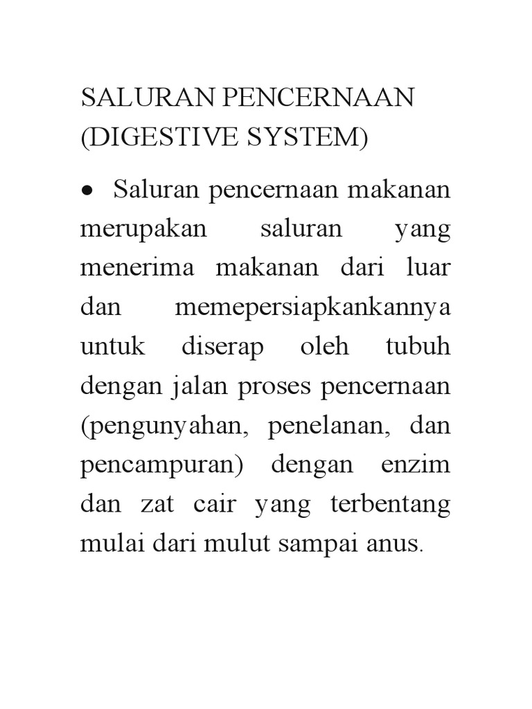 Struktur dan Fungsi Osofagus dan Yeyenum | PDF