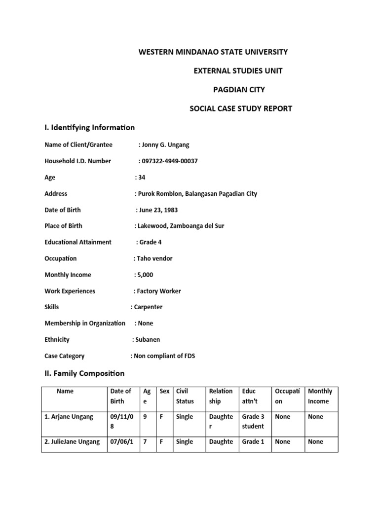 Social Case Study | PDF | Social Institutions | Social Science