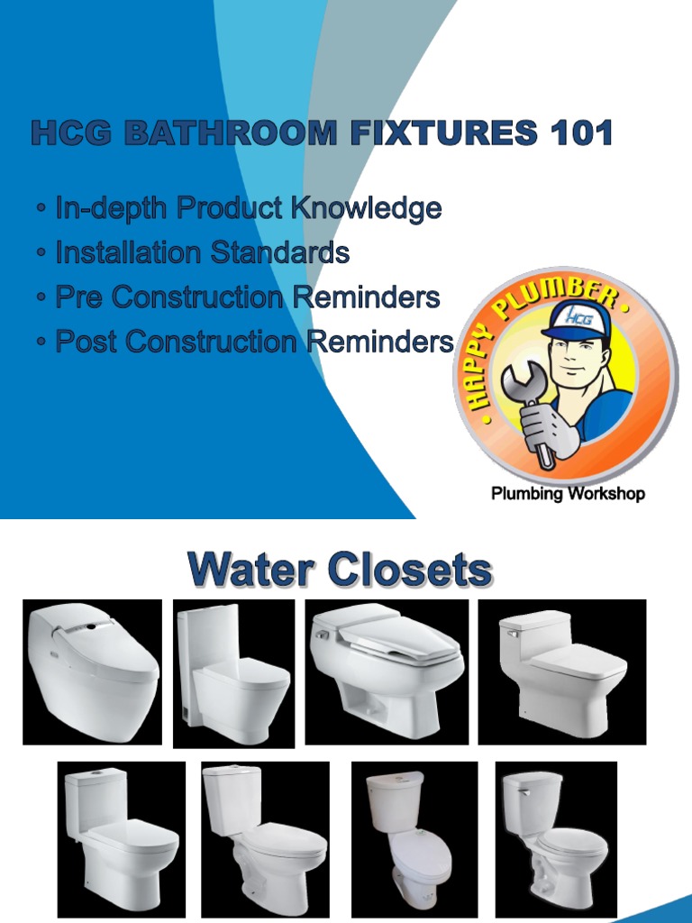 HCG Bathroom Fixtures Installation Guide | PDF | Hydraulic Engineering ...