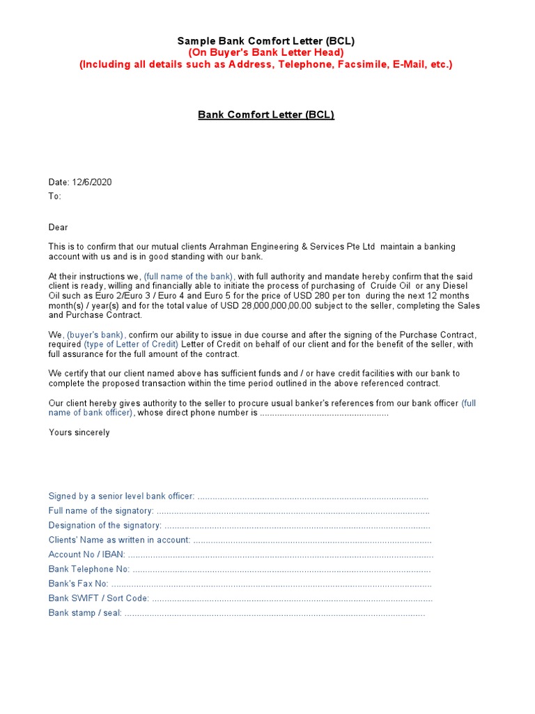 Sample-Bcl (3) XX | PDF | Letter Of Credit | Banks