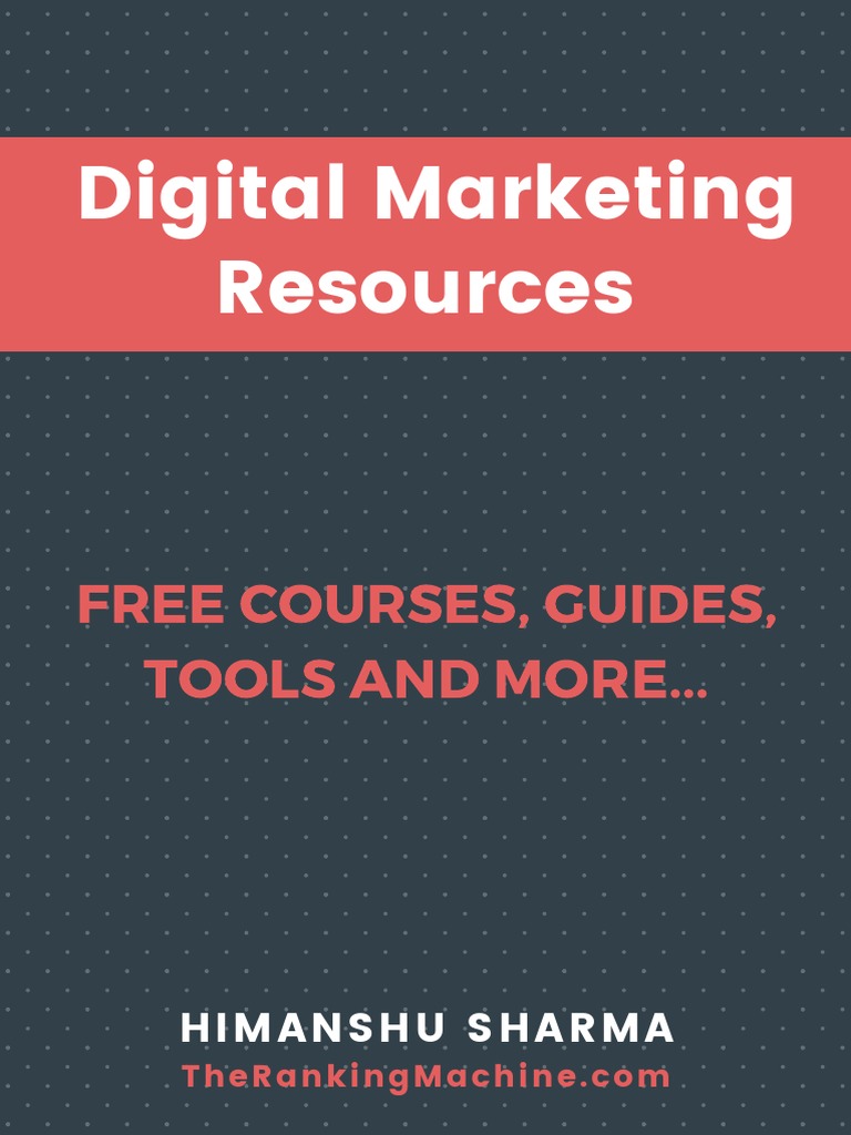 Free Digital Marketing Resources Guide | PDF | Social Media Marketing ...
