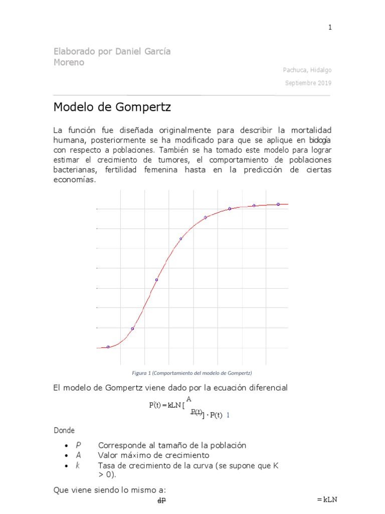 Modelo de Gompertz | PDF | Integral | Ecuaciones