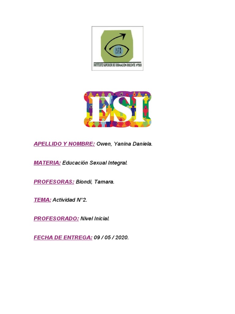 Caratula para Tranajos de ESI | PDF