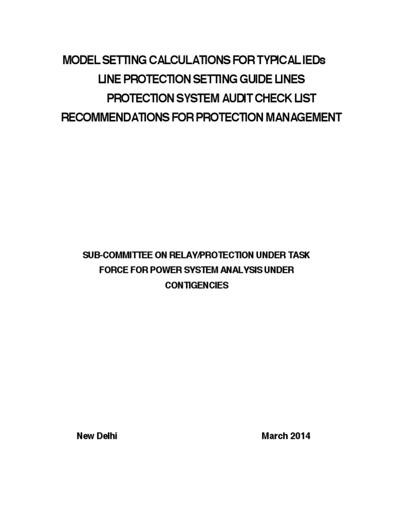 Line Protection Setting Guidelines PDF | PDF | Transmission Line ...