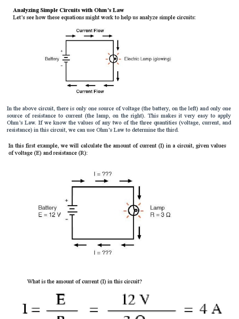 Let's See How These Equations Might Work To Help Us Analyze Simple ...