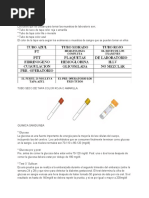 Colores de Tubos Vacutainer | PDF | Sangre | Coagulación