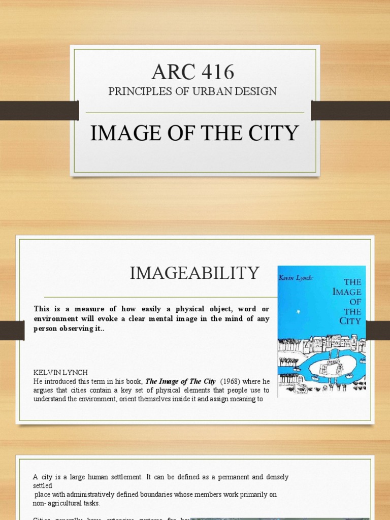 Principles of Urban Design Imageability | PDF | Transport | Road Transport