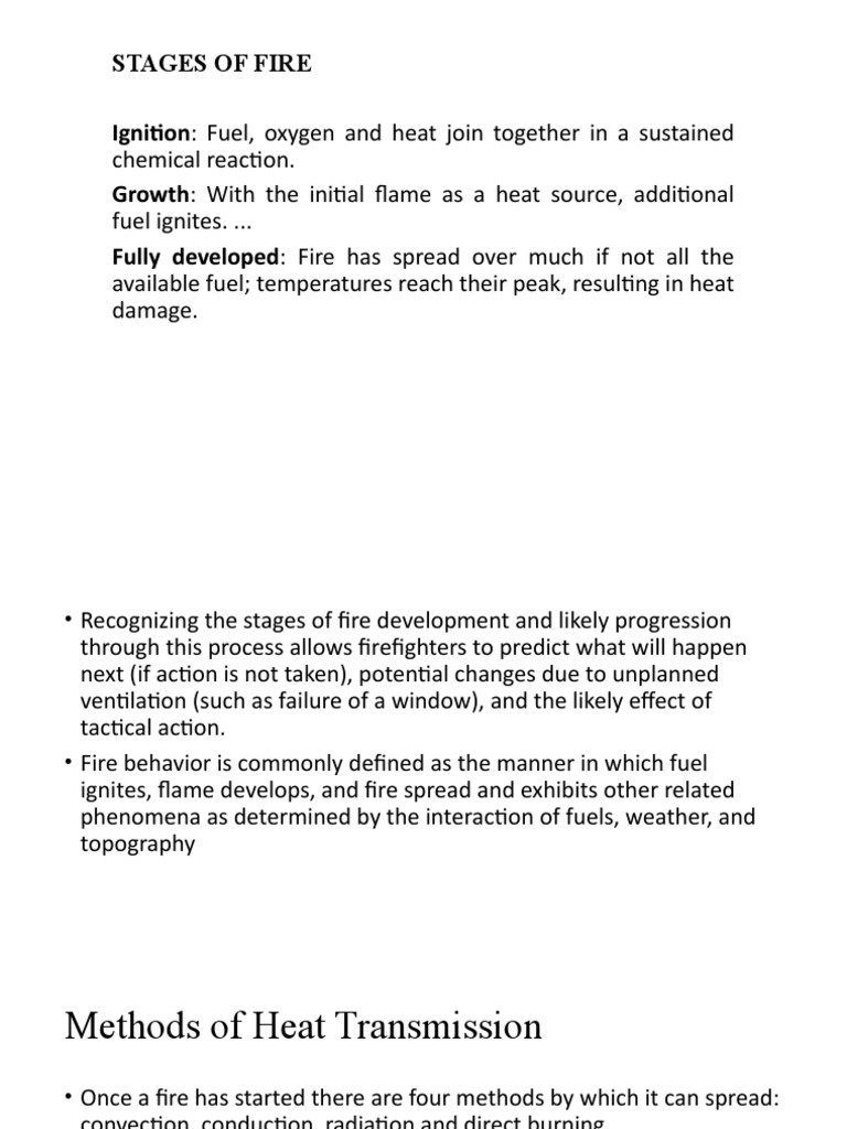 Stages of Fire | PDF | Fires | Combustion