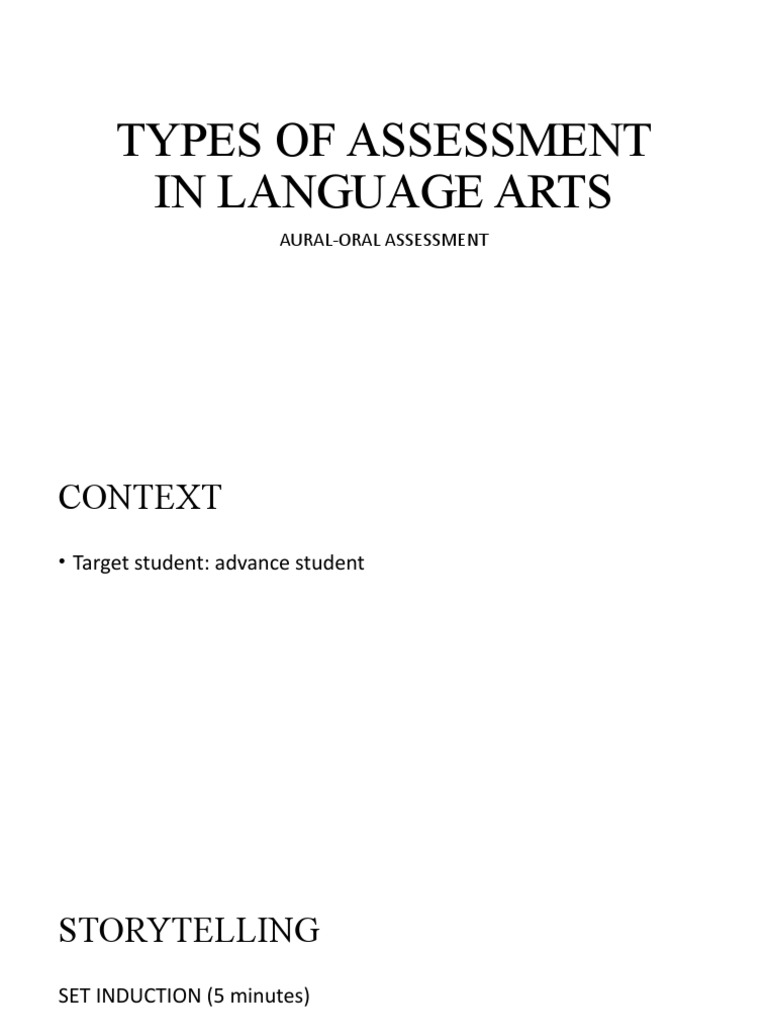 Aural Oral Assessment | PDF