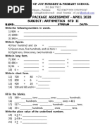 CBSE Class 2 Maths Practice Worksheet | PDF