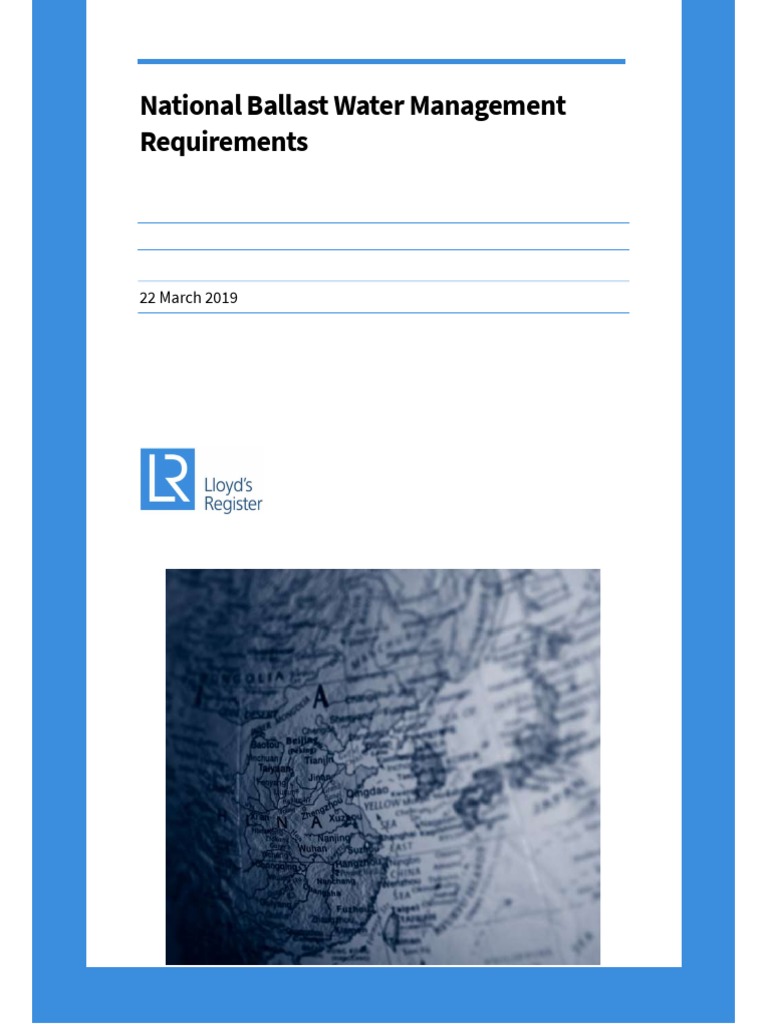National Ballast Water Management Requirements: 22 March 2019 | PDF ...