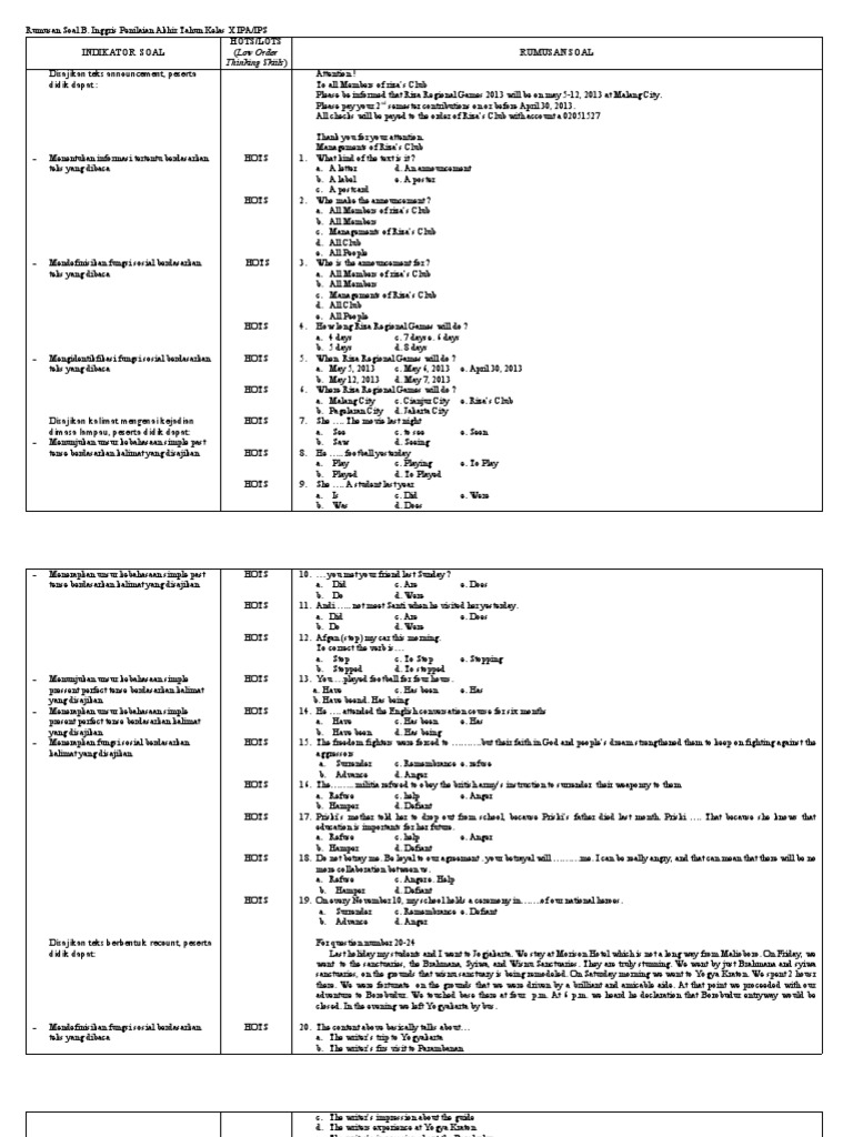 Riza's Club Announcement Provides Details About Upcoming Games | PDF ...