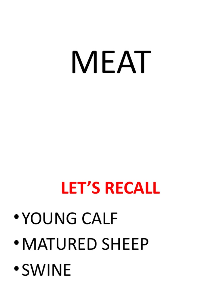 Composition of Meat | PDF | Beef | Meat