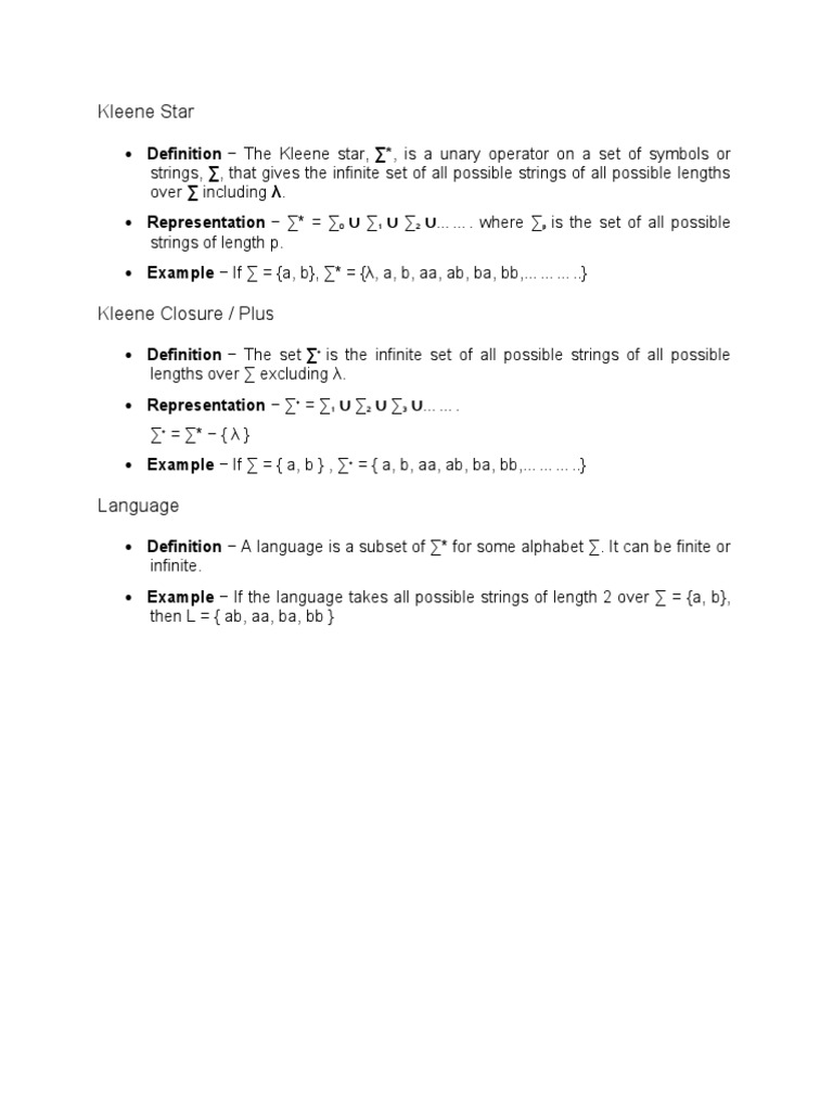 Kleene Star | PDF | Logic | Applied Mathematics