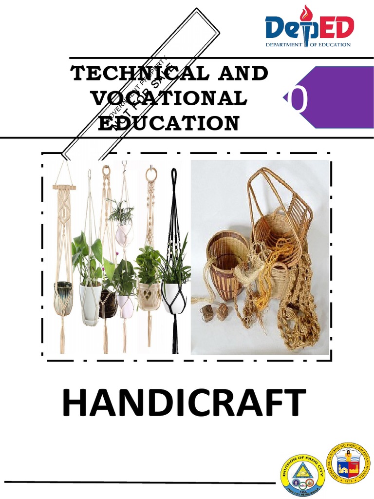 Sptve10 Handicraft10 q1 Week1 Day1 Module1 | PDF | Textile Arts ...