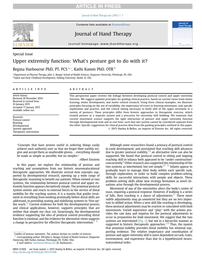 Proximal Stability and Distal Mobility | PDF | Cerebral Palsy | Motor ...