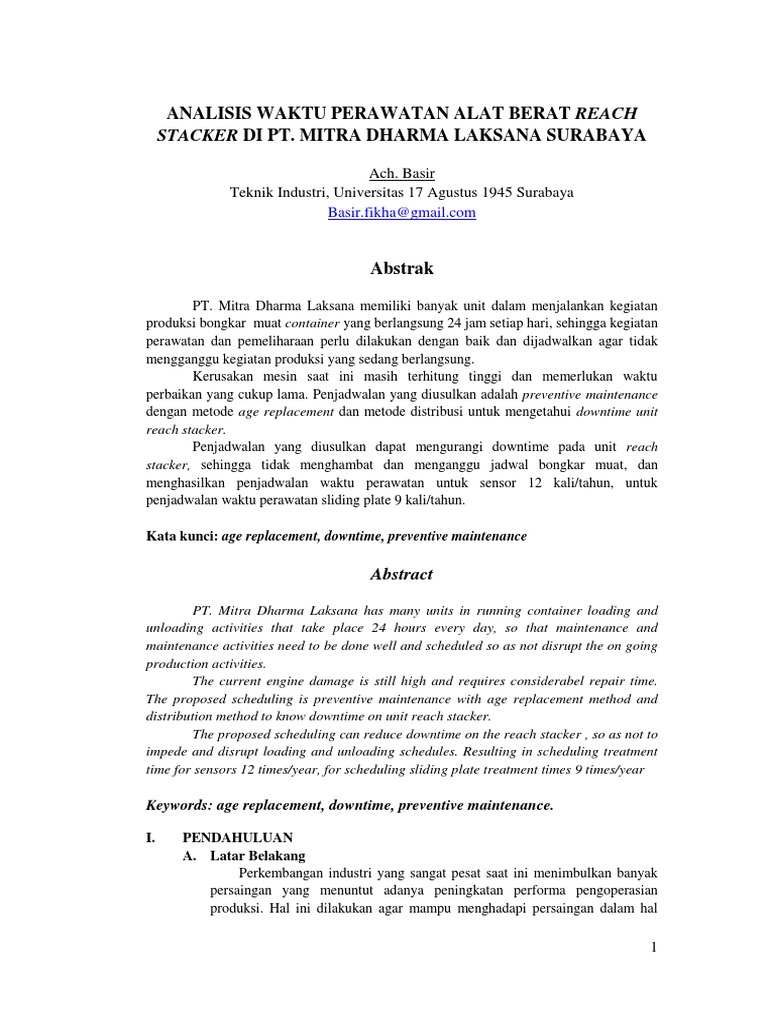 Jurnal Tugas Akhir Ach Basir PDF | PDF