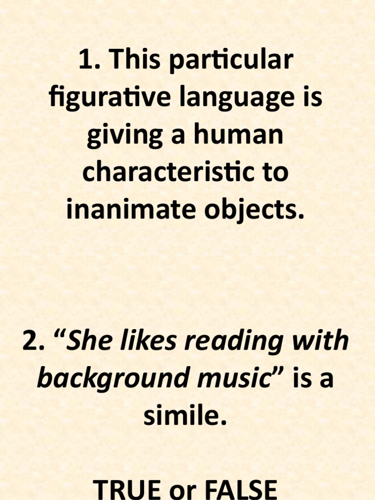 Figurative Language Quiz | PDF