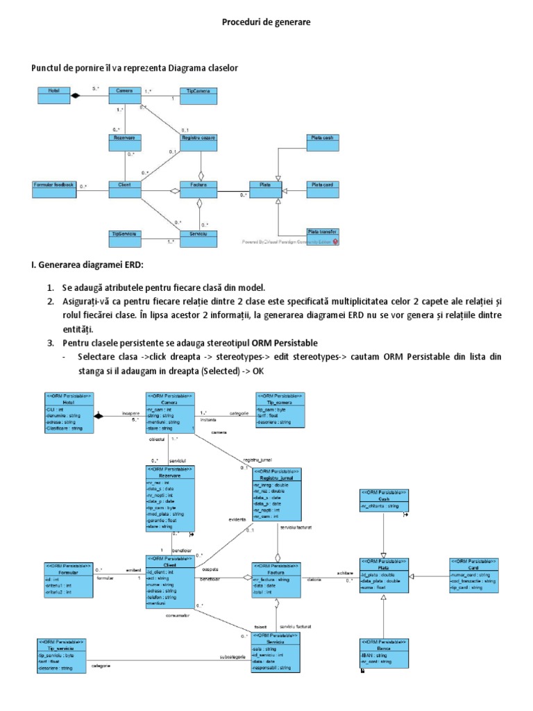 Seminar 11 - Tutorial Generare ERD, BD Si Cod | PDF
