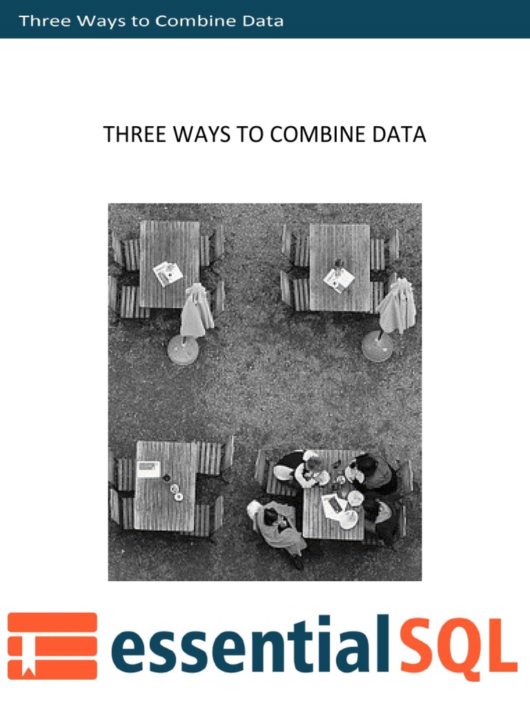 Three Main Ways To Combine Data | PDF | Computers