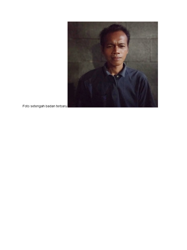 Foto Diri Setengah Badan PDF | PDF