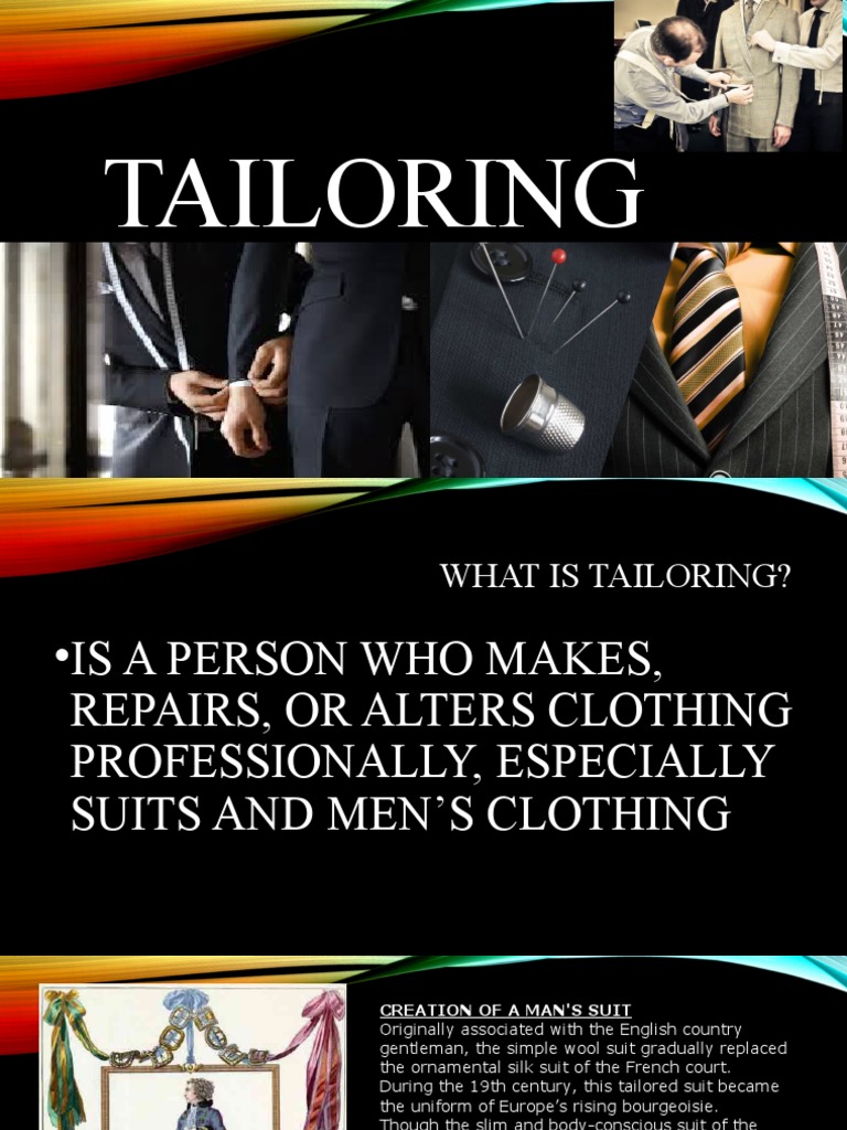 Tailoring | PDF | Clothing | Fashion