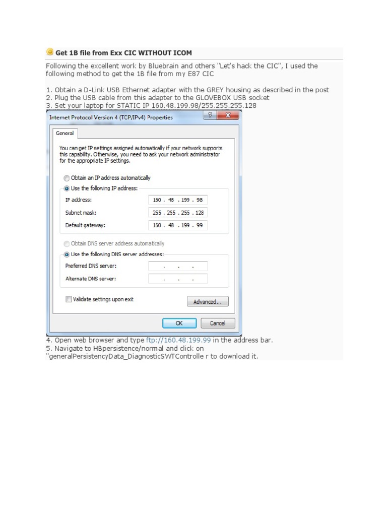 Extracting 1B File from Exx CIC | PDF