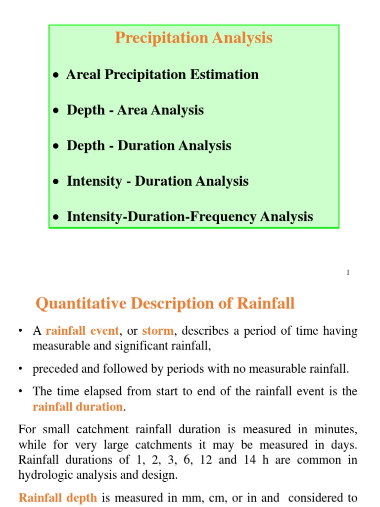 Precipitation Analysis | PDF | Rain | Precipitation