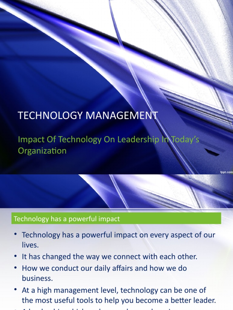 Technology's Impact on Leadership Today | PDF | Social Media | Popular ...