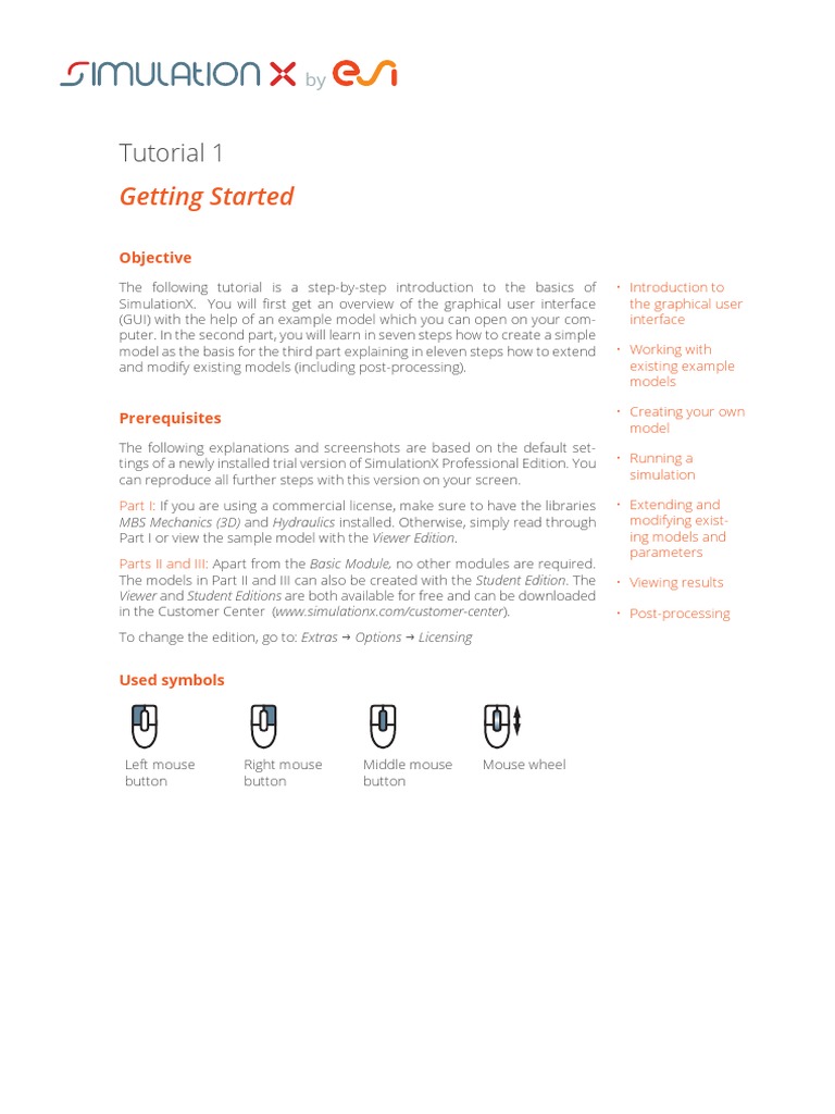 Tutorial 1: Getting Started | PDF | Computer Simulation | 3 D Computer Graphics