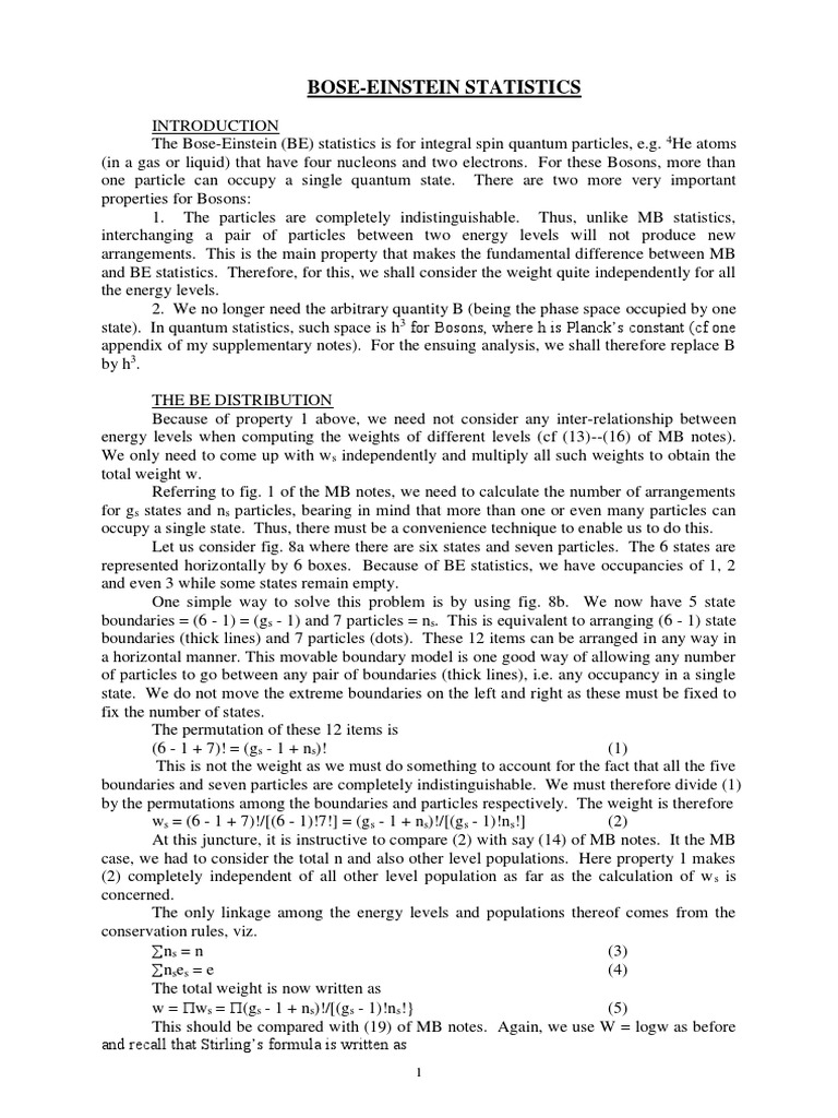 Stat Mech 2 | PDF | Boson | Photon