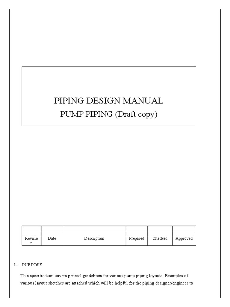 Pump Piping Manual | PDF | Pump | Chemical Engineering