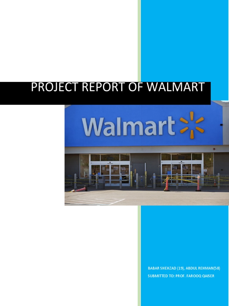 Project Report of Walmart | PDF | Walmart | Retail