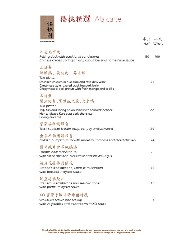 A Taste of Spring: An Artful Ala Carte Menu Showcasing Seasonal ...