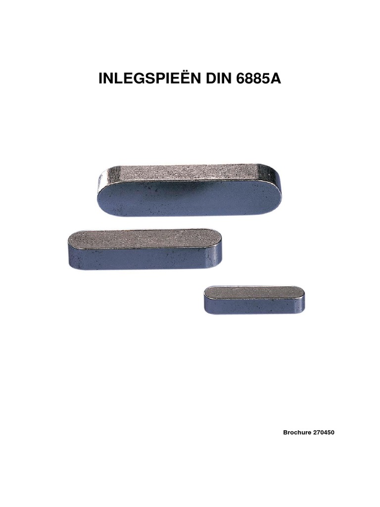 Inlegspieen Din 6885a | PDF