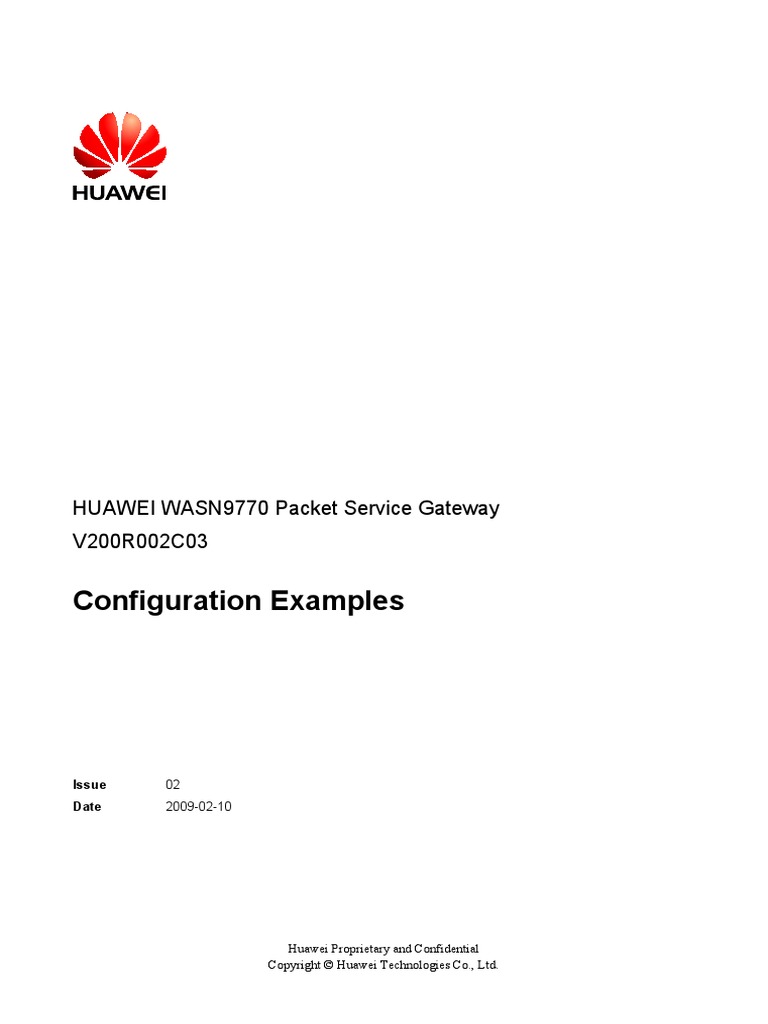 Configuration Examples (V200R002C03 - 02) | PDF | Virtual Private ...