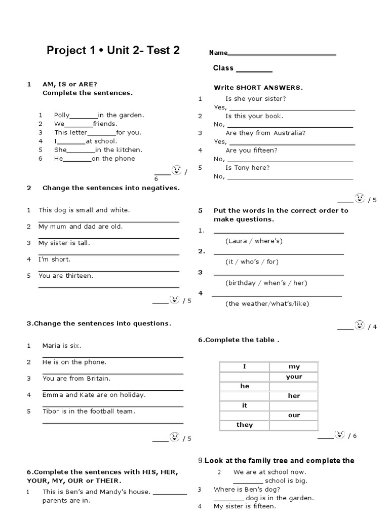 Project 1 Unit 2 Test | PDF
