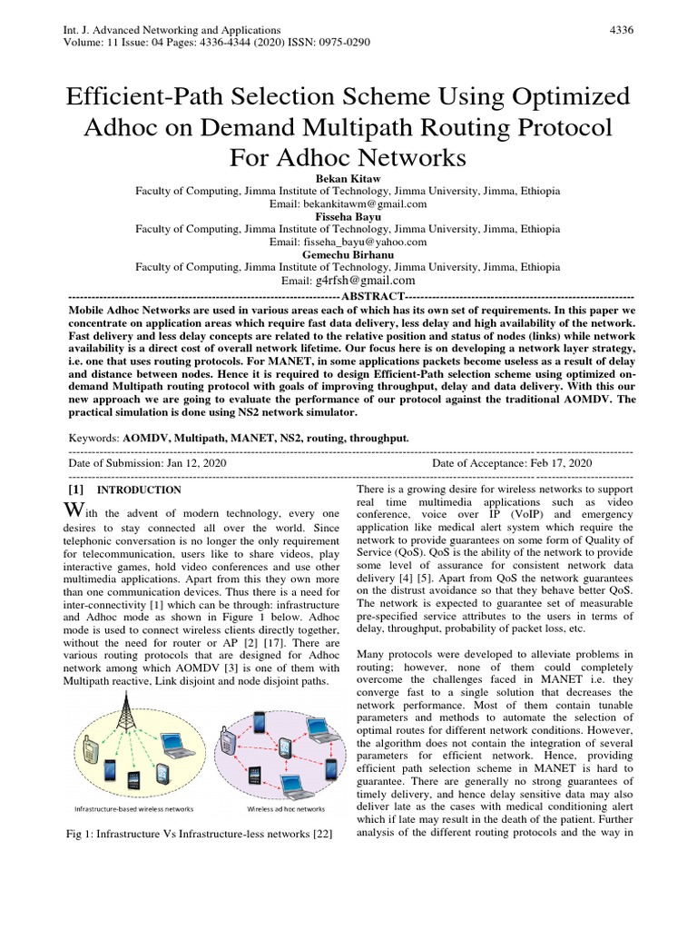 Efficient Path Selection Scheme Using Optimized Adhoc On Demand Multipath Routing Protocol For