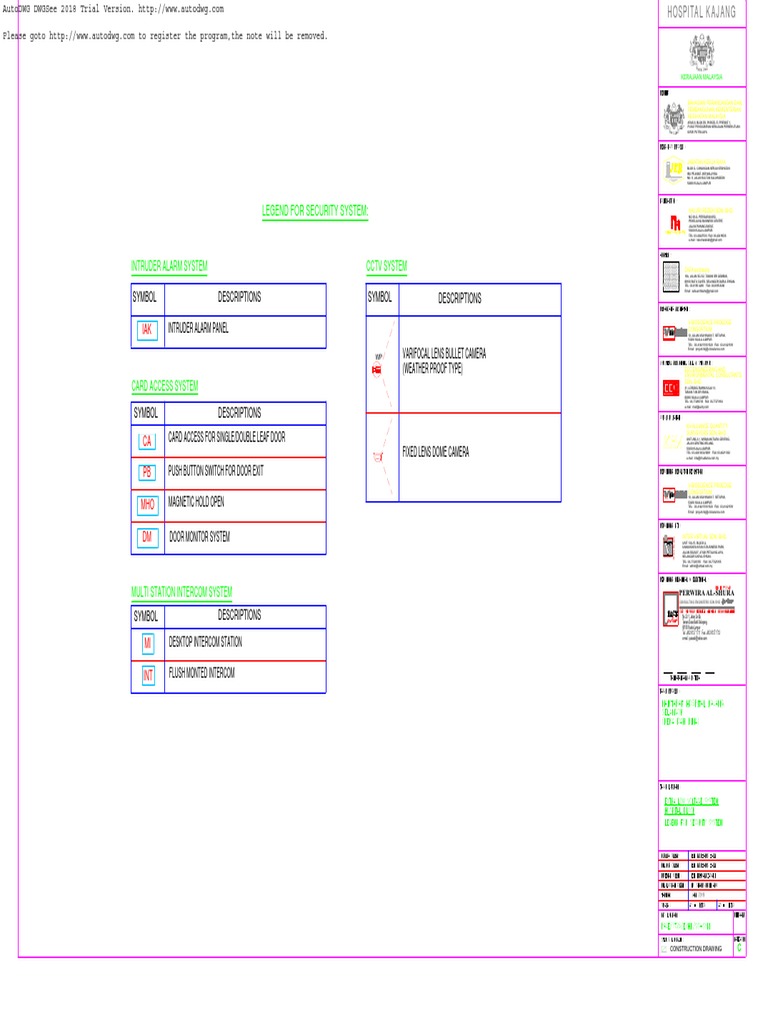 Legend For Security System:: CCTV System Intruder Alarm System | PDF
