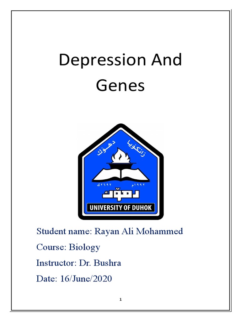 Genetic Factors in Depression Explained | PDF | Heritability | Major ...