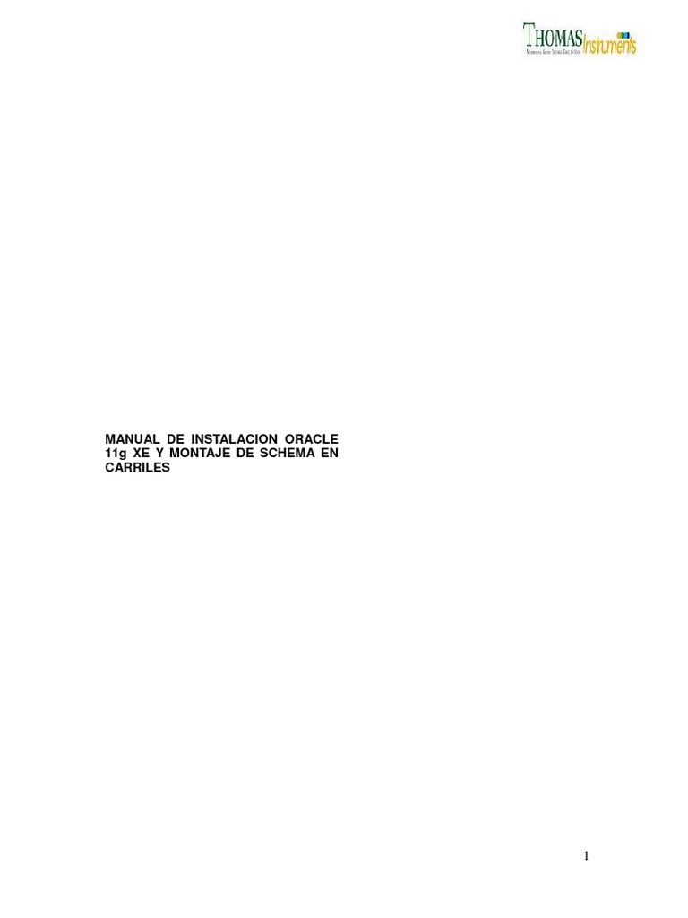 Manual Instalacion Oracle XE - 11g PDF | PDF | Ventana (informática ...