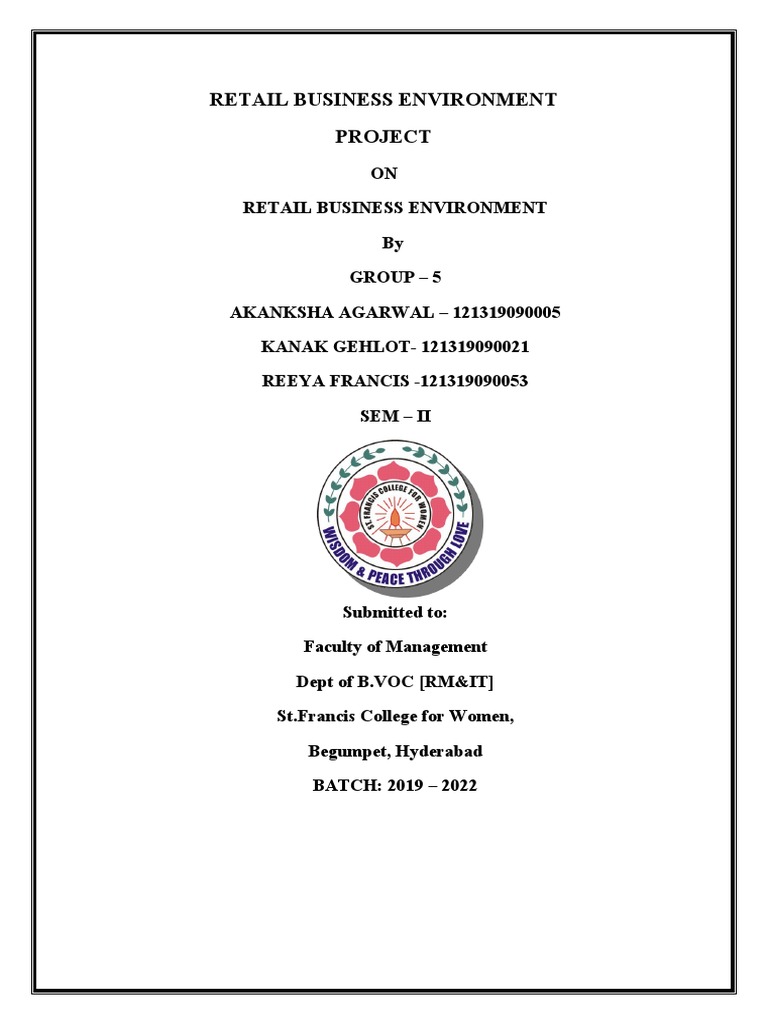 Retail Business Environment Project | Download Free PDF | Retail | Adidas