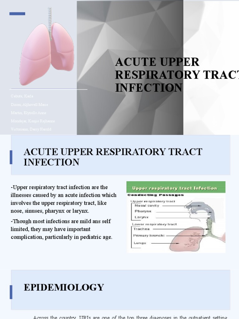 Acute Upper Respiratory Tract Infection. 1 | PDF | Common Cold | Virus
