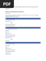 English Test Score Equivalency Chart | PDF