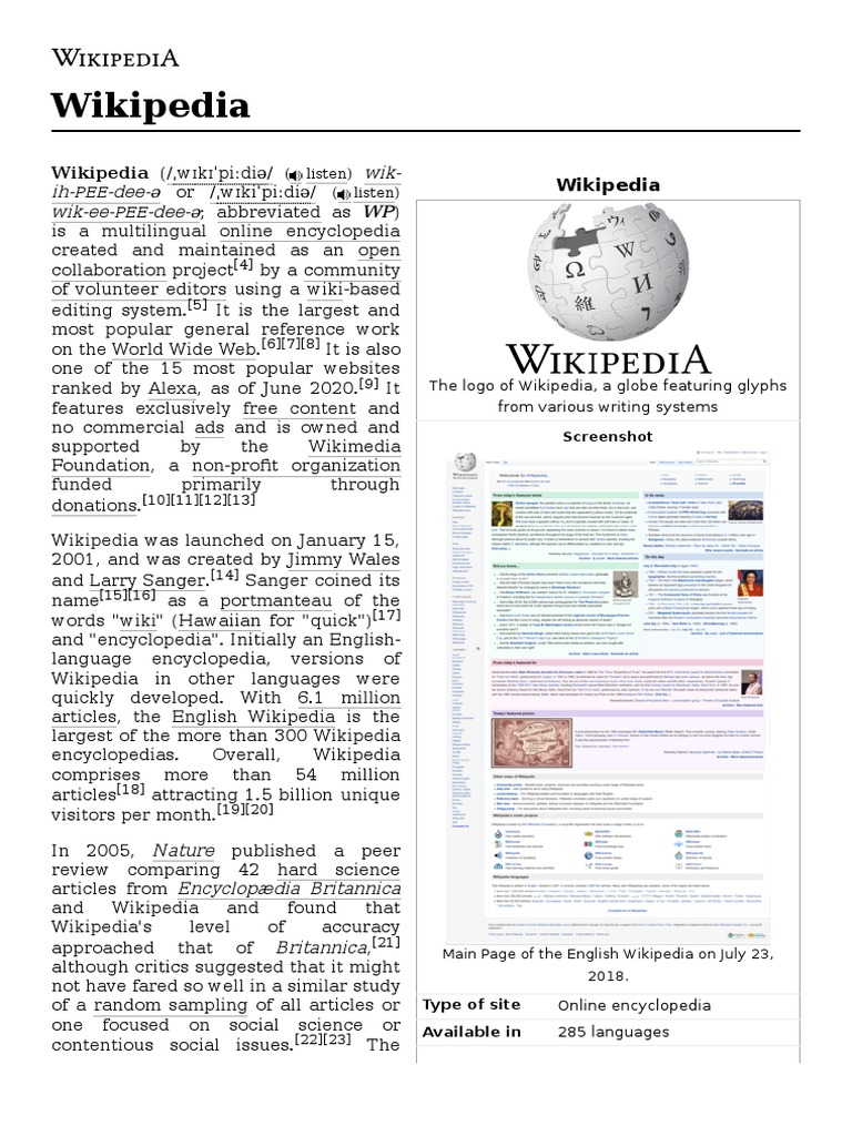Wikipedia PDF | PDF | Wikipedia | Encyclopedias
